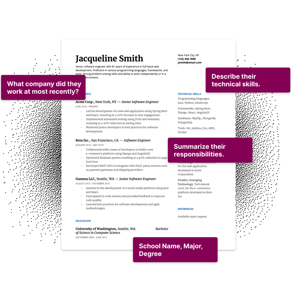 Automated Resume Data Extraction: Fast and Accurate with Sensible